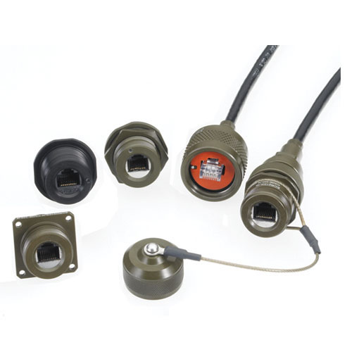 Cat6, Ruggedized RJ45 Plug, Electroless Nickel finish, for cable OD ...