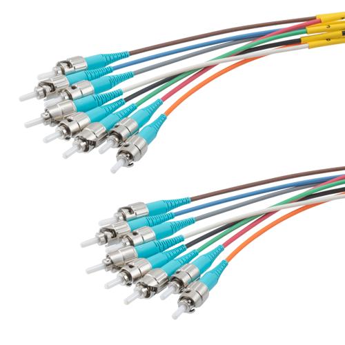 ST UPC 8x to ST UPC 8x, MM OM3, military tactical distribution cable ...