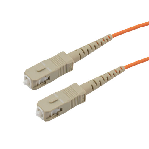 SC/SC 62.5/125 Multimode Simplex Fiber Patch Cable, LSZH, OM1, 10 Meter