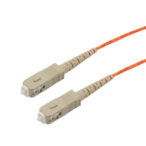 SC/SC 50/125 Multimode Simplex Fiber Patch Cable, LSZH, OM2, 10 Meter