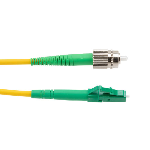 Fiber Optic Patch Cable, FC/APC Narrow Key to LC/APC Simplex PM ...