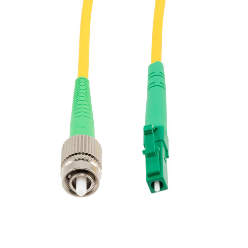 Fiber Optic Patch Cable, FC/APC Narrow Key to LC/APC Simplex PM ...