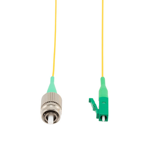 Fiber Optic Patch Cable, FC/APC Narrow Key to LC/APC Simplex PM ...