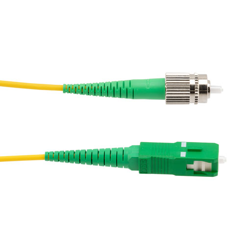 Fiber Optic Patch Cable, FC/APC Narrow Key to SC/APC Simplex PM ...
