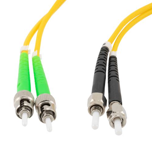 Fiber Optic Patch Cable SMA/APC-ST/APC Duplex 9.25/125 OS1 Single Mode ...
