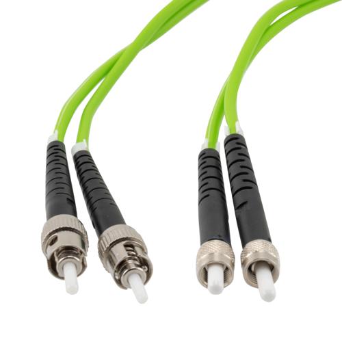 Fiber Optic Patch Cable SMA/PC-ST/PC Duplex 50/125 OM5 Multimode Fiber ...