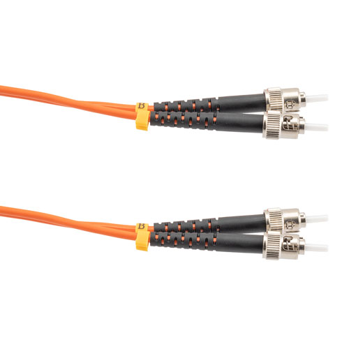 Fiber Optic Patch Cable, ST/PC to ST/PC Duplex 100/140 µm Large Core ...