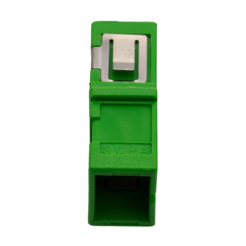 Fiber Optic Adapter, SC Simplex, standard, no flange, Green