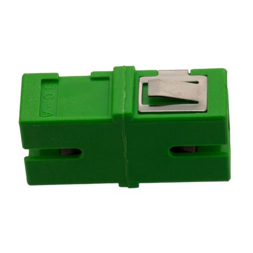 Fiber Optic Adapter, SC Simplex, standard, no flange, Green