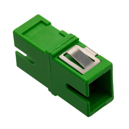 Fiber Optic Adapter, SC Simplex, standard, no flange, Green