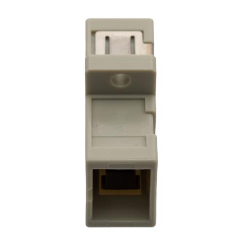 Fiber Optic Adapter, SC Simplex, standard, with flange, Beige