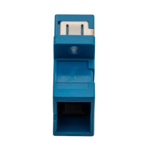 Fiber Optic Adapter, SC Simplex, standard, with flange, Blue