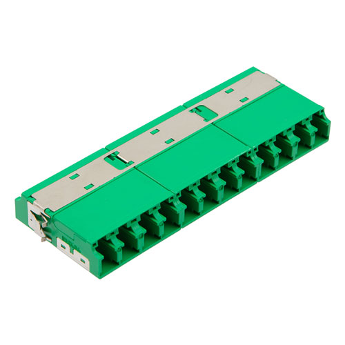 Fiber Coupler, LC/LC SlimLine 12 port, Translucent Internal Shutter ...