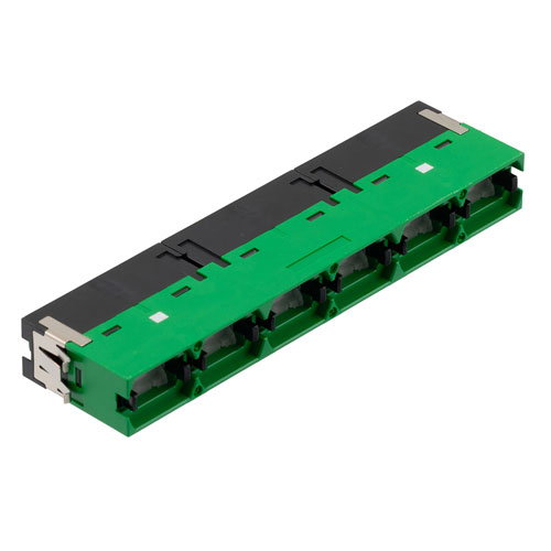 MPO 6 Port Cluster Adapter, 12F/24F, High Density Reduced Height, Key ...