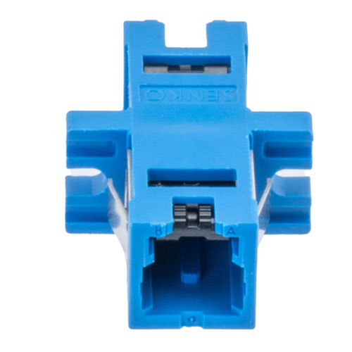 CS Single Channel (2F) Adapter, with Flange, Blue