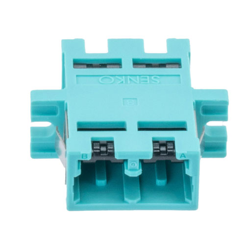 CS Dual Channel (4F) Adapter, with Flange, Aqua