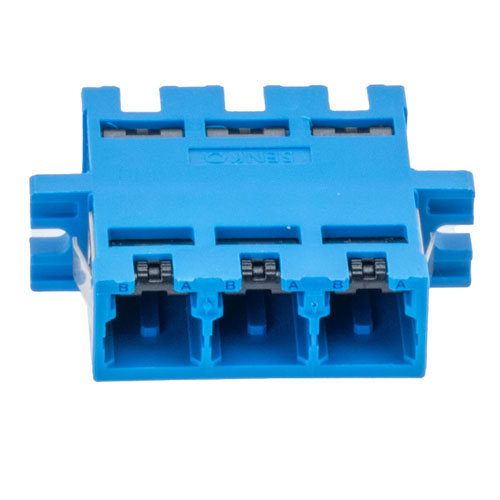 CS Triple Channel (6F) Adapter, with Flange, Blue