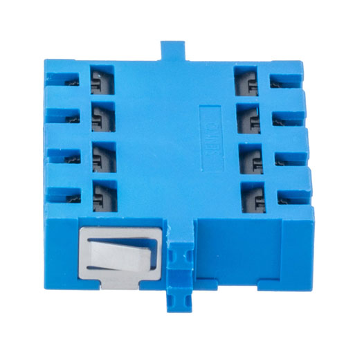 CS Quad Channel (8F) Adapter, with Flange, Blue