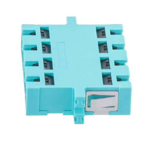 CS Quad Channel (8F) Adapter, with Flange, Aqua