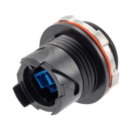 IP68 ODVA Compatible LC Bulkhead Duplex Adapter, SM, with Dust Cap