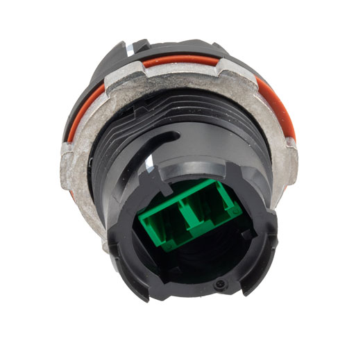IP68 ODVA Compatible LC InLine Duplex Adapter, SM APC, no Dust Cap