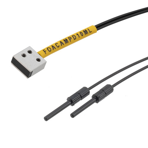 Fiber Optic Sensor Cable 2m Array Type Diffuse Reflection R25 Pof With Square Sensing End And