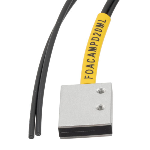 Fiber Optic Sensor Cable 2m Array Type Diffuse Reflection R25 Pof With Square Sensing End And