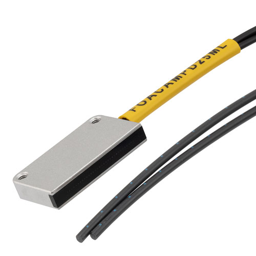 Fiber Optic Sensor Cable 2m Array Type Diffuse Reflection R25 Pof With Rectangular Sensing
