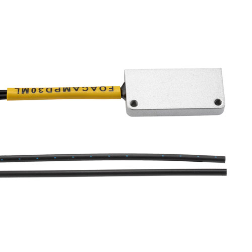 Fiber Optic Sensor Cable 2m Array Type Diffuse Reflection R25 Pof With Rectangular Sensing
