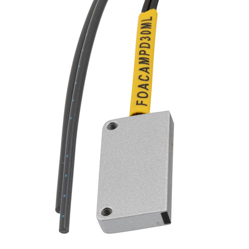 Fiber Optic Sensor Cable 2m Array Type Diffuse Reflection R25 Pof With Rectangular Sensing