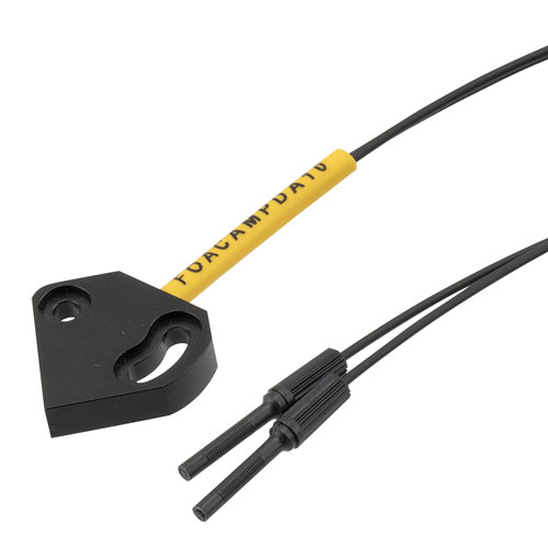 Fiber Optic Sensor Cable 2m Array Type Diffuse Reflection R25 Pof With Rectangular Sensing