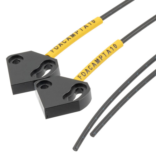 Fiber Optic Sensor Cable, 2M Array-type, Thru-beam, R25 POF with Square ...