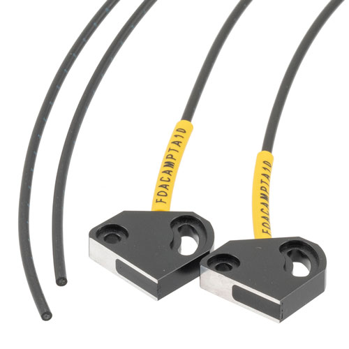 Fiber Optic Sensor Cable, 2M Array-type, Thru-beam, R25 POF with Square ...