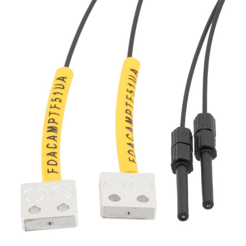 Fiber Optic Sensor Cable, 1M Flat Bracket Type, Thru-beam, R2 POF, 3 mm ...