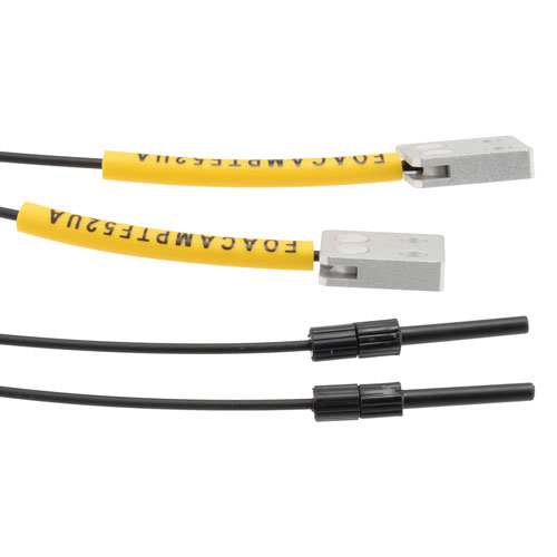 Fiber Optic Sensor Cable, 1M Flat Bracket Type, Thru-beam, R2 POF, 3.5 ...