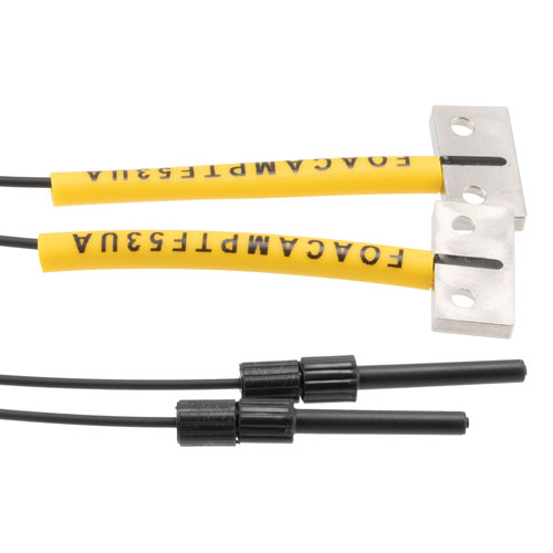 Fiber Optic Sensor Cable, 1M Flat Bracket Type, Thru-beam, R2 POF, 2 mm ...