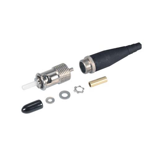 Ruggedized COTS ST Connector, Multimode Locking Stainless Steel for 2mm ...