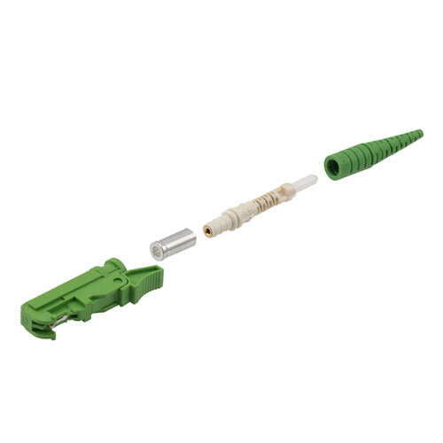 E2000 Connector Kit SM APC 0.9mm Cable Green