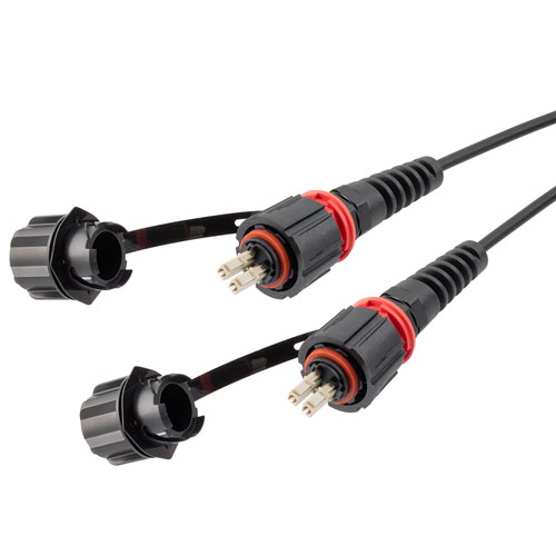 IP68 ODVA Compatible, Duplex LC/UPC to IP68 ODVA Compatible Duplex LC ...