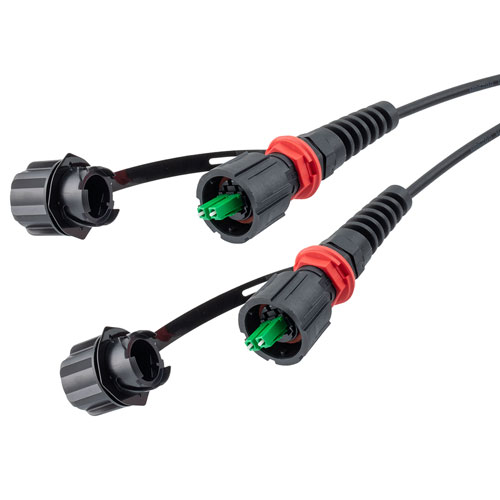 IP68 ODVA Compatible, Duplex LC/APC to IP68 ODVA Compatible Duplex LC ...