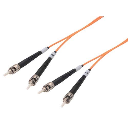 OM1 62.5/125, Multimode Fiber Cable, Dual ST / Dual ST, Orange 2.0m ...