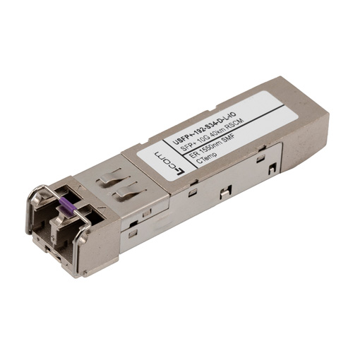 Fiber Optic Transceiver, SFP+, 1550nm, ER SMF 40km, 10G DDM, Ciena