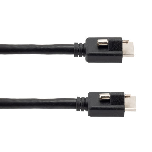 Premium High Speed Locking HDMI Cable, Lock Male Top Screw to Lock Male ...