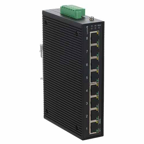 IES-Series 8 Port Industrial Ethernet Switch 8x RJ45 10/100/1000TX ...