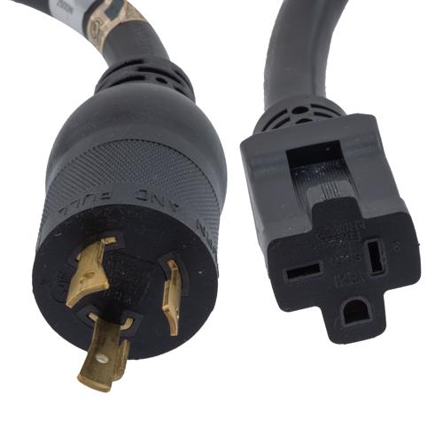 L5-20P - N5-20R Lck Power Cord, 20A, 125V, 1 FT
