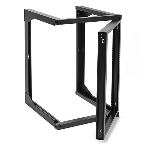 15U Swing Gate Wall Rack New Design (24" Depth)