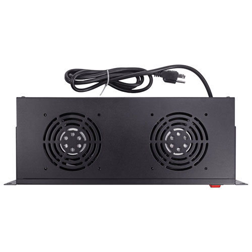 1U Rack Mount Cooling Unit with 2 UL Listed Fans,110v, with NEMA 5-15P ...