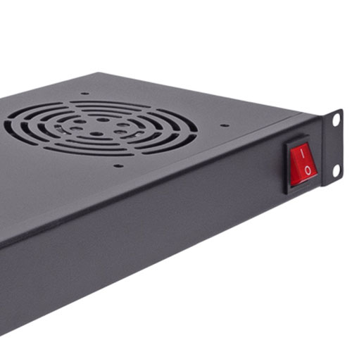 1U Rack Mount Cooling Unit with 2 UL Listed Fans,110v, with NEMA 5-15P (US) Plug, cord length 2M