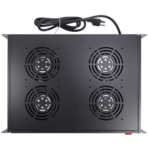 1U Rack mount Cabinet mount (4 UL listed fans) Fan Panel, 110v, with ...