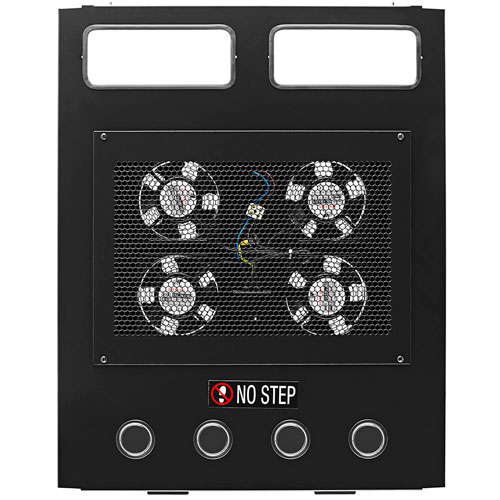 Cabinet Top-Mount (4 UL listed fans) Fan Panel, 110v, with NEMA 5-15P ...